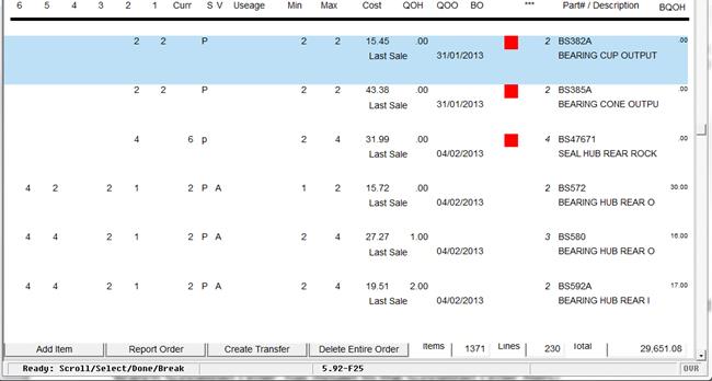 Branch Suggested Order' has moved to theSuggested Order Menu.